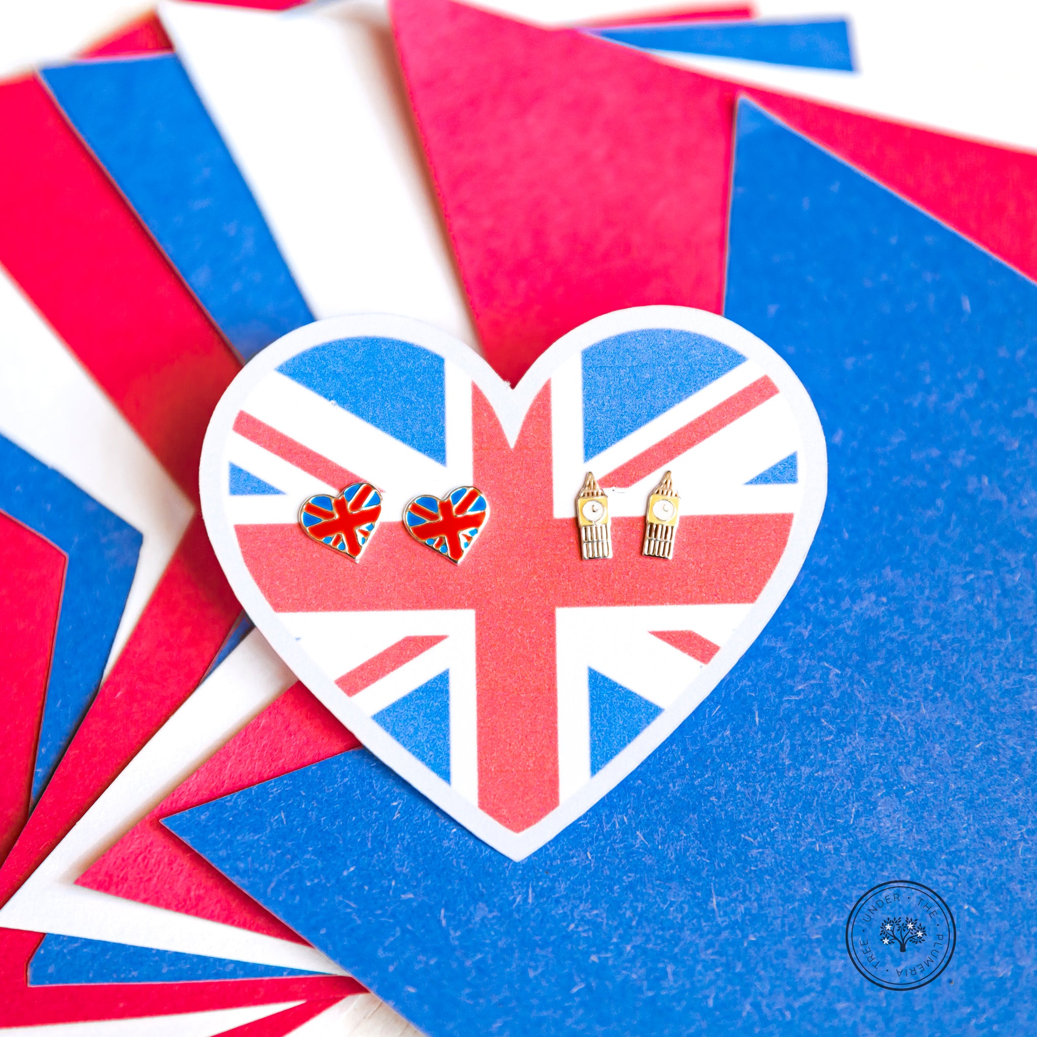 London Royal Style Earrings – Under the Plumeria Tree