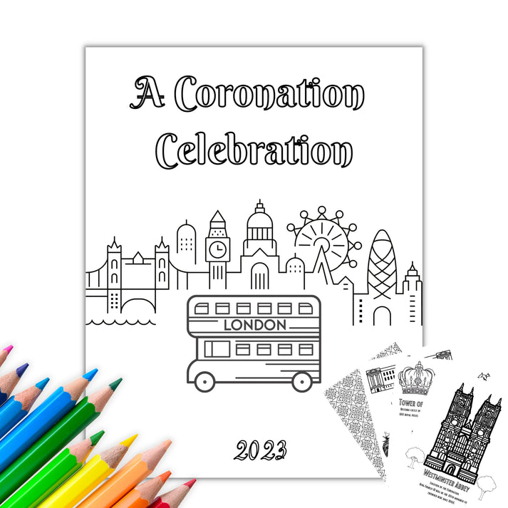 London & Coronation Coloring & Activity Book Pages - Digital Download ...